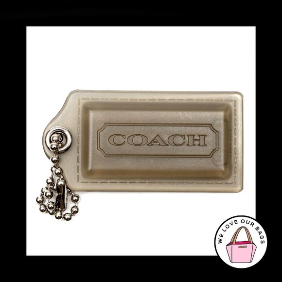 Coach | Accessories | Coach 25 Poppy Gray Plastic Lucite Nickel Key Fob ...